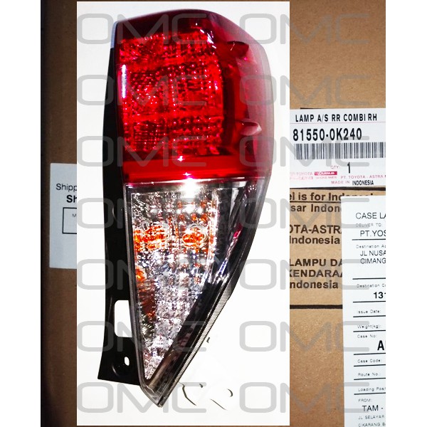 Jual Lampu Stop / Stop Lamp Belakang Kanan Innova Reborn 81550-0K240 ...