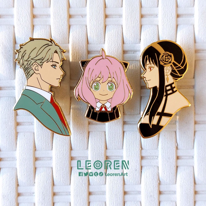 Jual SPY X FAMILY - Hard Enamel Pin - Anya Loid Yor Forger | Shopee ...