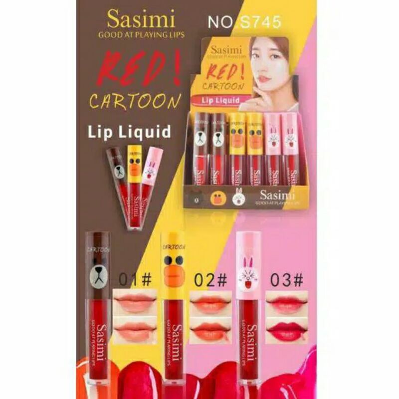 Jual LIPTIN SASIMI LINE CARTOON (ECER) | Shopee Indonesia