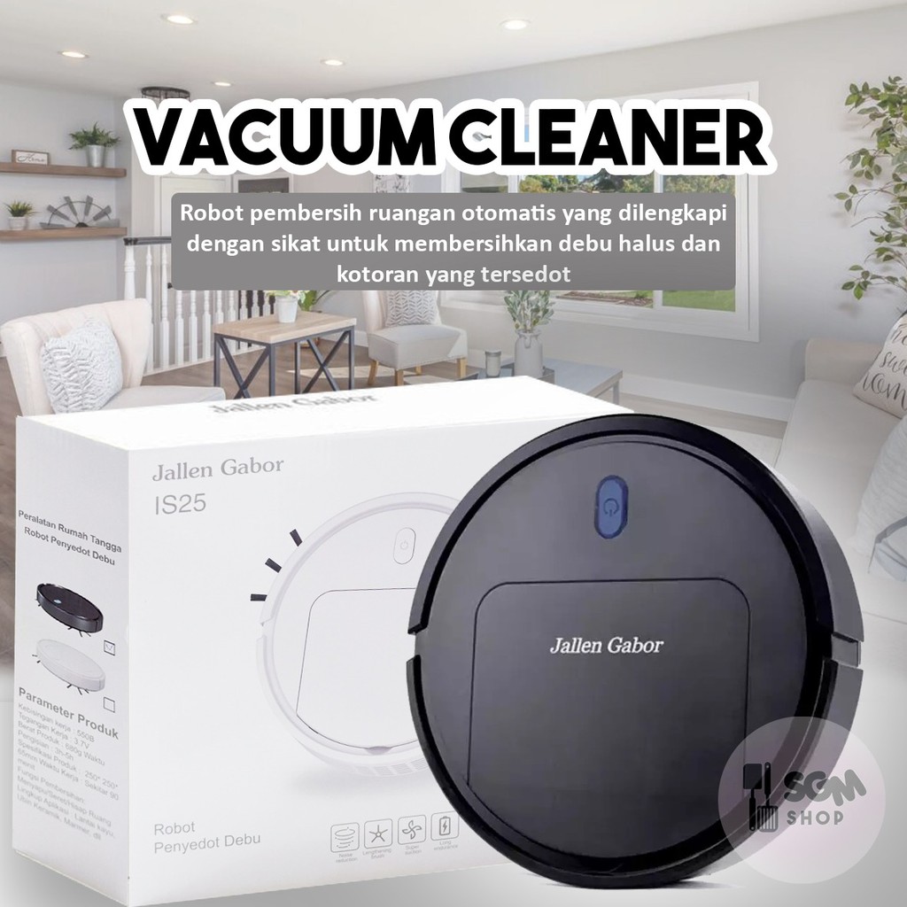 Jual SGM IS25 Jallen Gabor Vacum Robot Pembersih Debu Lantai Smart Vakum Vacuum Bergaransi ...