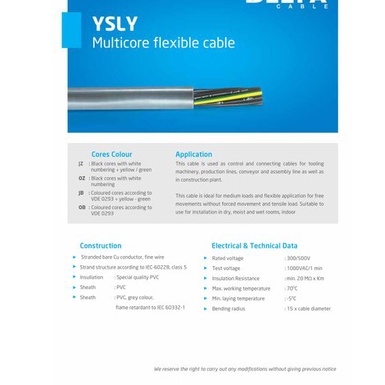 Jual KABEL LISTRIK YSLY-JZ 19X0,5MM | Shopee Indonesia