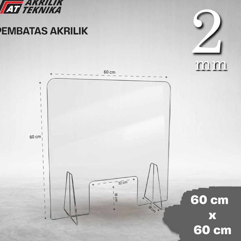 Jual [KODE CPVCW] PARTISI / SEKAT / PEMBATAS MEJA AKRILIK TABLE DIVIDER ...