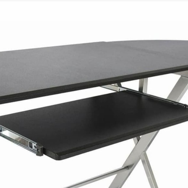 Jual rak keyboard tray rel laci tempat tatakan keyboard meja - putih ...