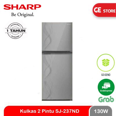 Jual KULKAS SHARP SJ 237 ND LEMARI ES 2 PINTU SJ237ND (Free Ongkir ...