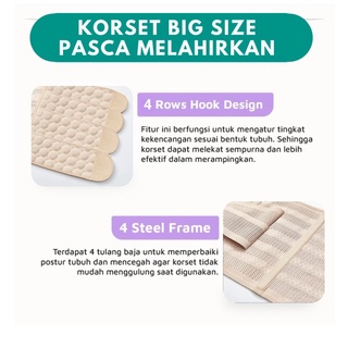 Jual BIG SIZE Korset Pasca Melahirkan 4 Perekat by Momiasi | Shopee ...