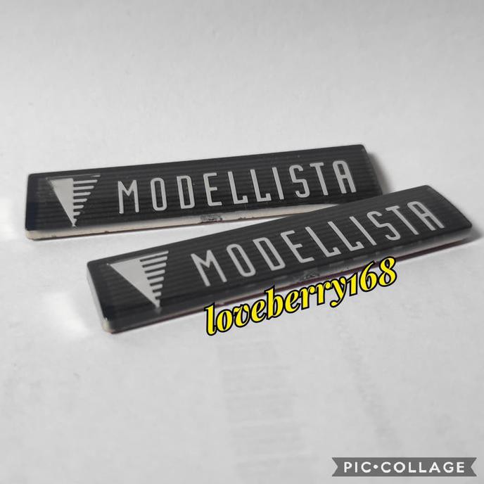 Jual satu buah emblem / hiasan / logo MODELLISTA utk di body kit toyota ...