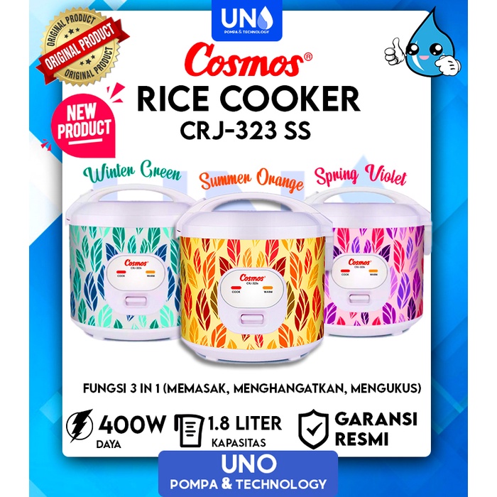 Jual Magic Com / Rice Cooker Cosmos CRJ-323 S / CRJ 323S / CRJ323S ...