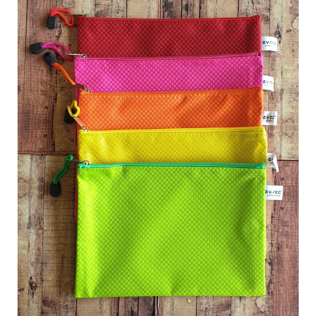 Jual Zipper Bag Tebal A5 V-Tec 6008 - Map Kain Tebal - Map Kantung ...