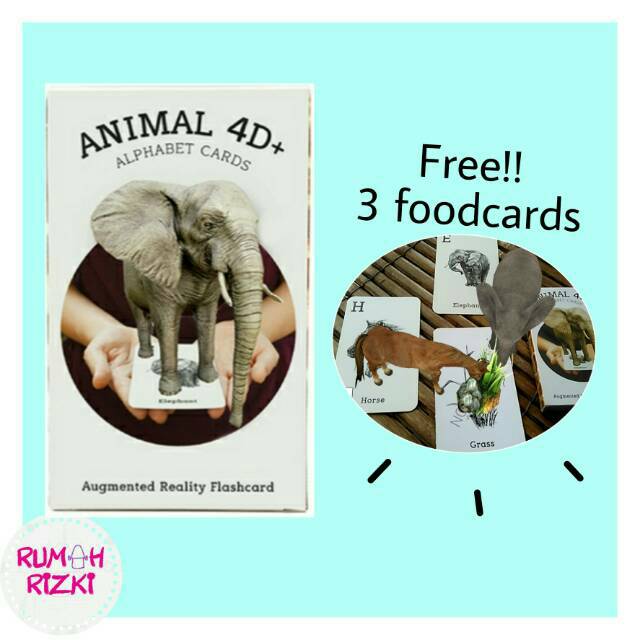 Jual Flashcards ANIMAL 4D + Octagon ( kartu 4 dimensi / 4d card ...