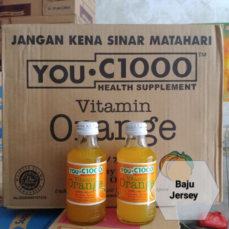 Jual You C1000 vitamin Orange 140ml ( 1 Dus isi 30 botol ) | Shopee Indonesia