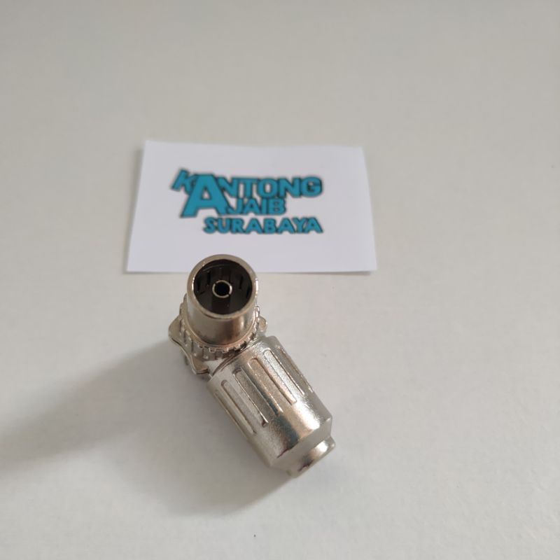 Jual Soket TV L Besi Soket Antena TV Besi Model L Konektor TV L Colokan ...