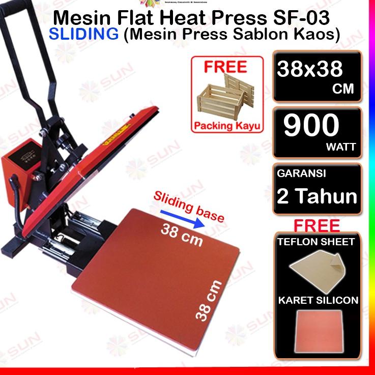 Jual 8e8Ds-- Mesin Press Sablon Kaos Sliding 38x38 High Pressure SF-01 ...