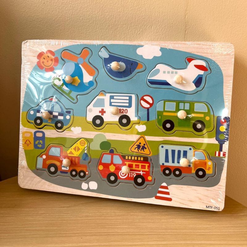 Jual Mainan Puzzle Kayu Knob/Mainan Edukasi Anak | Shopee Indonesia