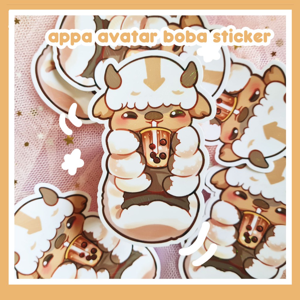 Jual Appa Avatar Kawaii Sticker Deco Bullet Journaling Stiker Hias Lucu ...