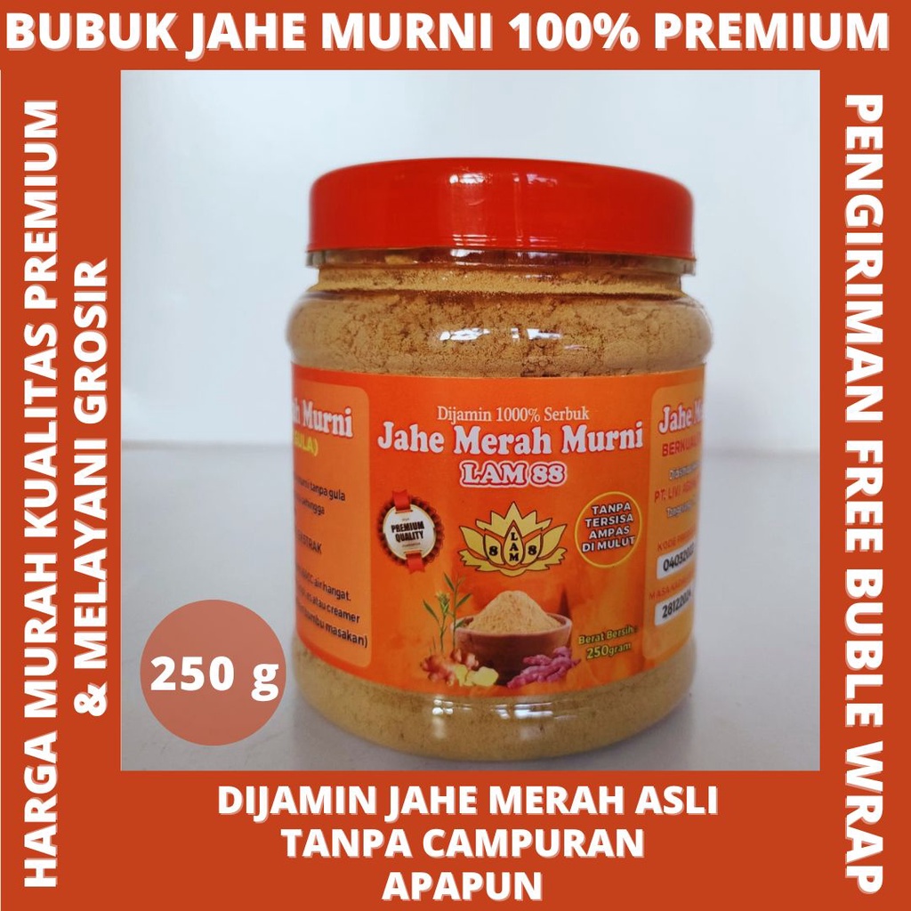 Jual jahe merah murni kemasan 250g | Shopee Indonesia