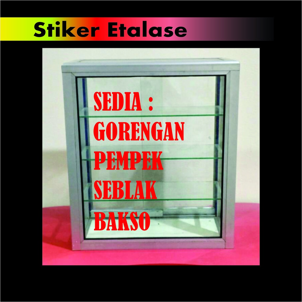 Jual Stiker etalase nama dagangan | Shopee Indonesia