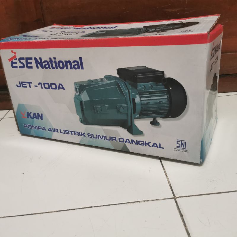 Jual Mesin Pompa Air Listrik Sumur Dangkal Ese National Semi Jet 100A 100 A | Shopee Indonesia