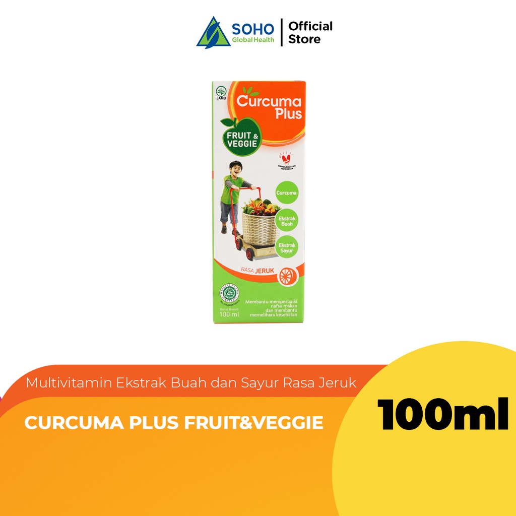 Jual Curcuma Plus Fruit & Vegie Multivitamin Ekstrak Buah dan Sayur ...