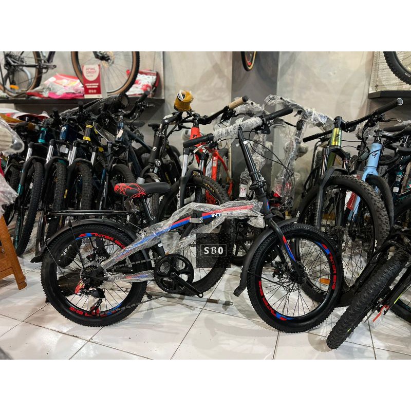 Jual Sepeda lipat 20 Inch Interbike Cakram | Shopee Indonesia