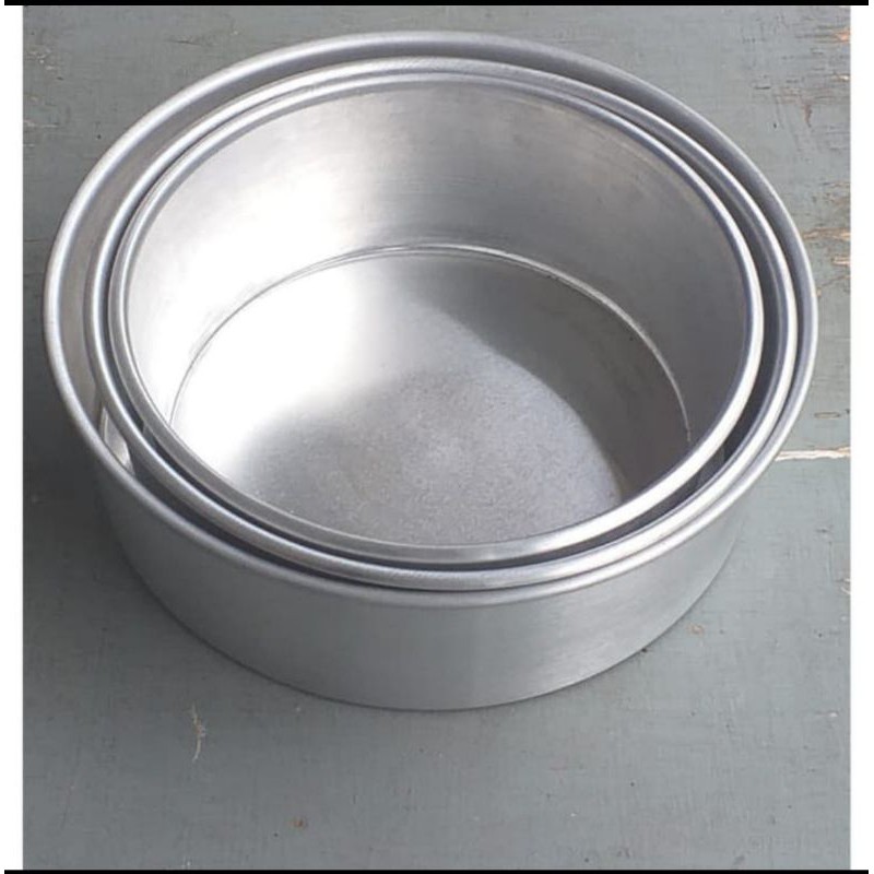 Jual 1 Set cetakan bolu bulat mini / loyang bolu bulat mini press tanpa ...