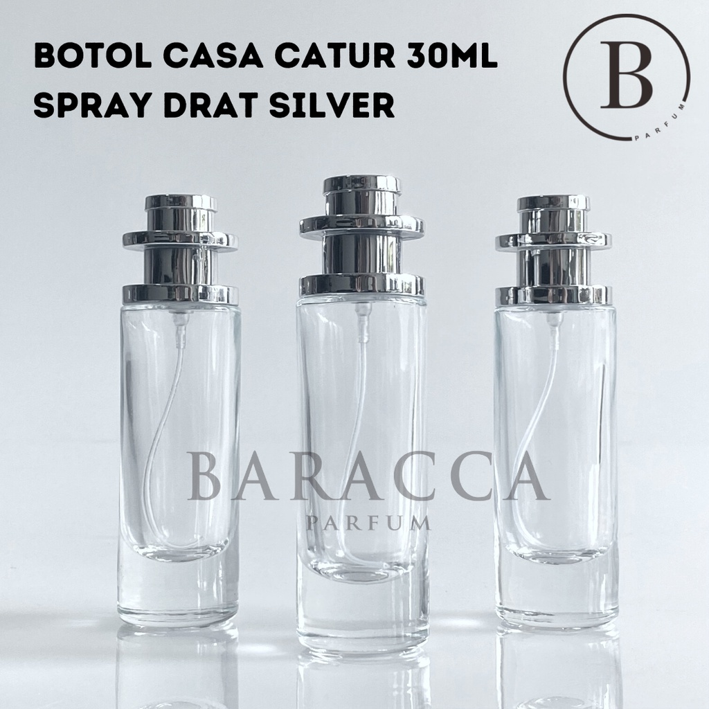 Jual Botol Parfum Casa 30ML Drat Tutup Catur Silver - Botol Parfum ...