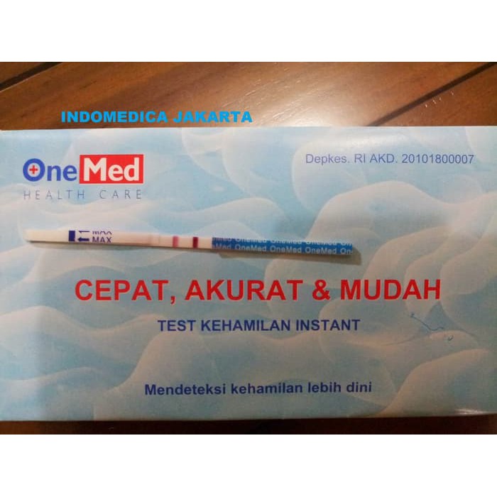 Jual Tes Kehamilan Instan OneMed ( hCG Urine Pregnancy Test ) | Shopee ...
