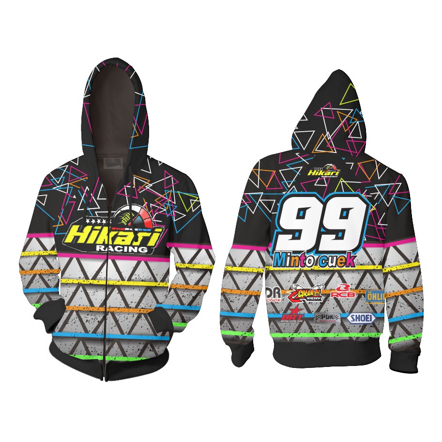 Jual Jaket racing desain custom jaket racing hikari | Shopee Indonesia
