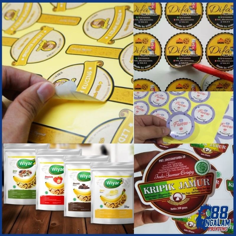 Jual Cetak Sticker Label Murah / Sticker Vinyl Label / Stiker Cutting ...