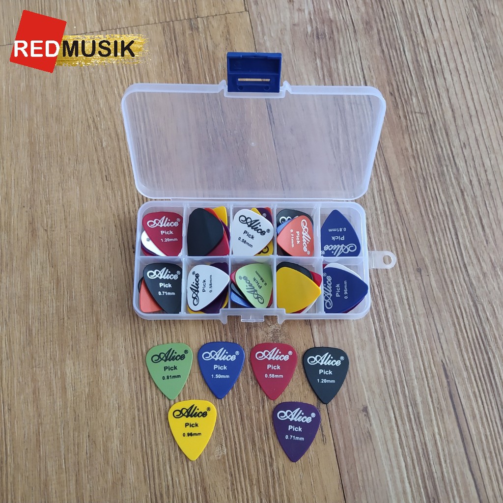 Jual Pick Gitar Alice 1 box isi 50pcs | Shopee Indonesia