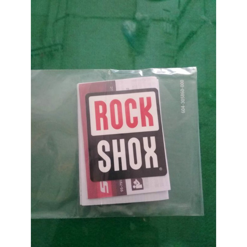 Jual STIKER FORK dan FRAME ROCKSHOX ORIGINAL BY SRAM plus MANUAL BOOK ...