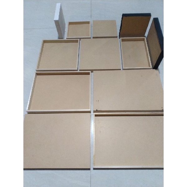 Jual Papan Pictbox 25X30 Frameless 25X30 Hiasan Dinding Papan Kayu MDF ...
