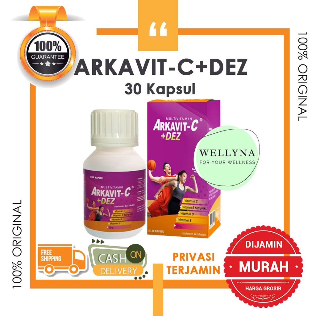 Jual Vitamin Arkavit C+Dez - Multivitamin untuk Menjaga Daya Tahan ...