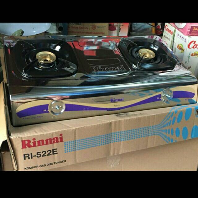Jual Kompor Rinnai 522E 2 Tungku Kompor Gas 2 Tungku Rinai 522e kompor ...