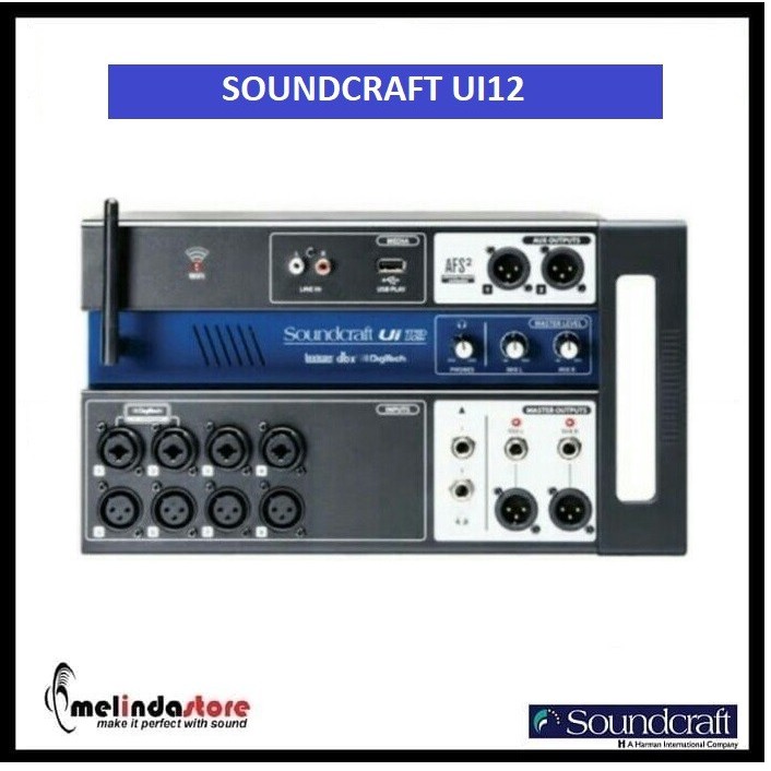 Jual Soundcraft UI-12 / UI12 / UI 12 Mixer Digital 12 Channels Original ...