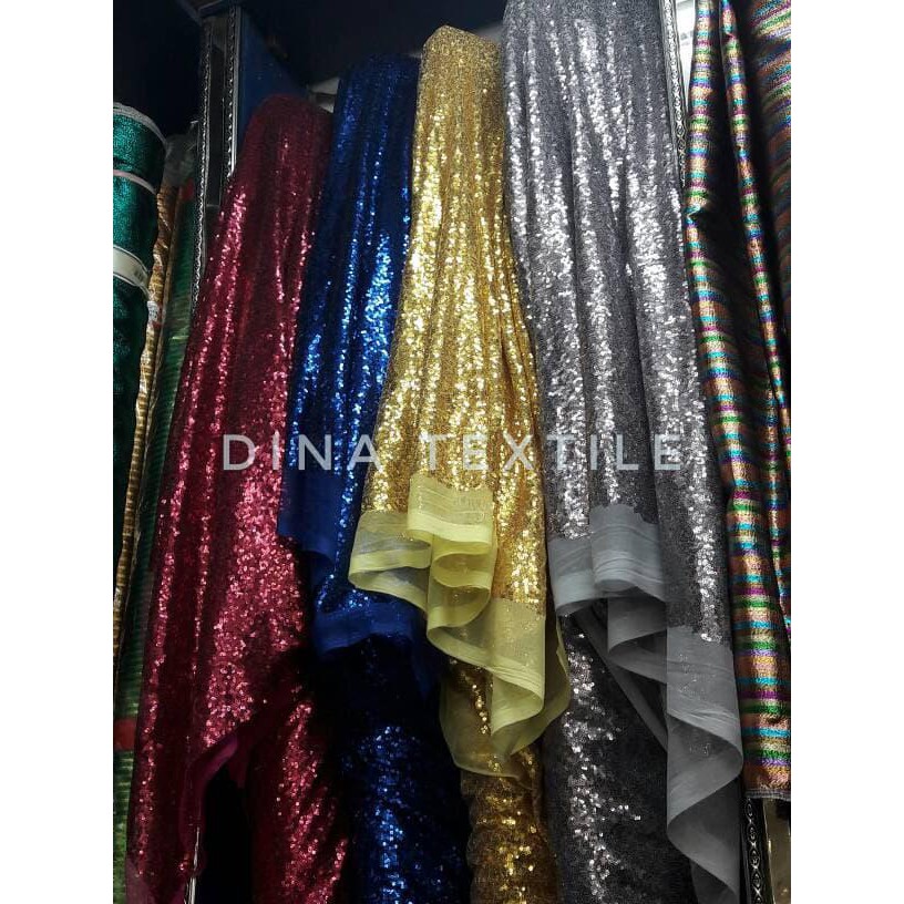 Jual Kain Seribu Payet/Kain Sicquin/Bahan Sicquin/Bahan Sribu Payet ...