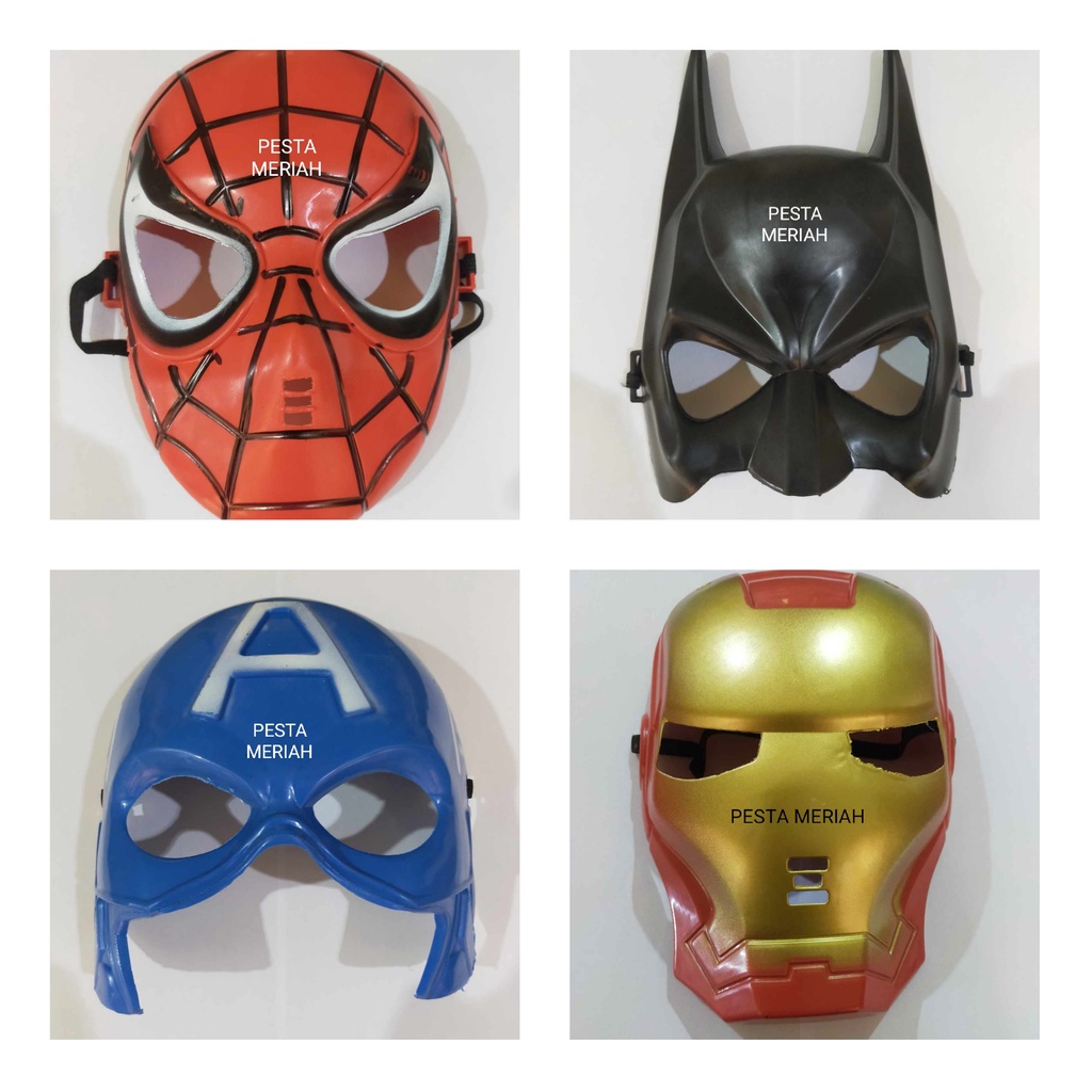 Jual TOPENG KARAKTER SUPER HEROES /TOPENG KARAKTER SPIDERMAN / TOPENG ...