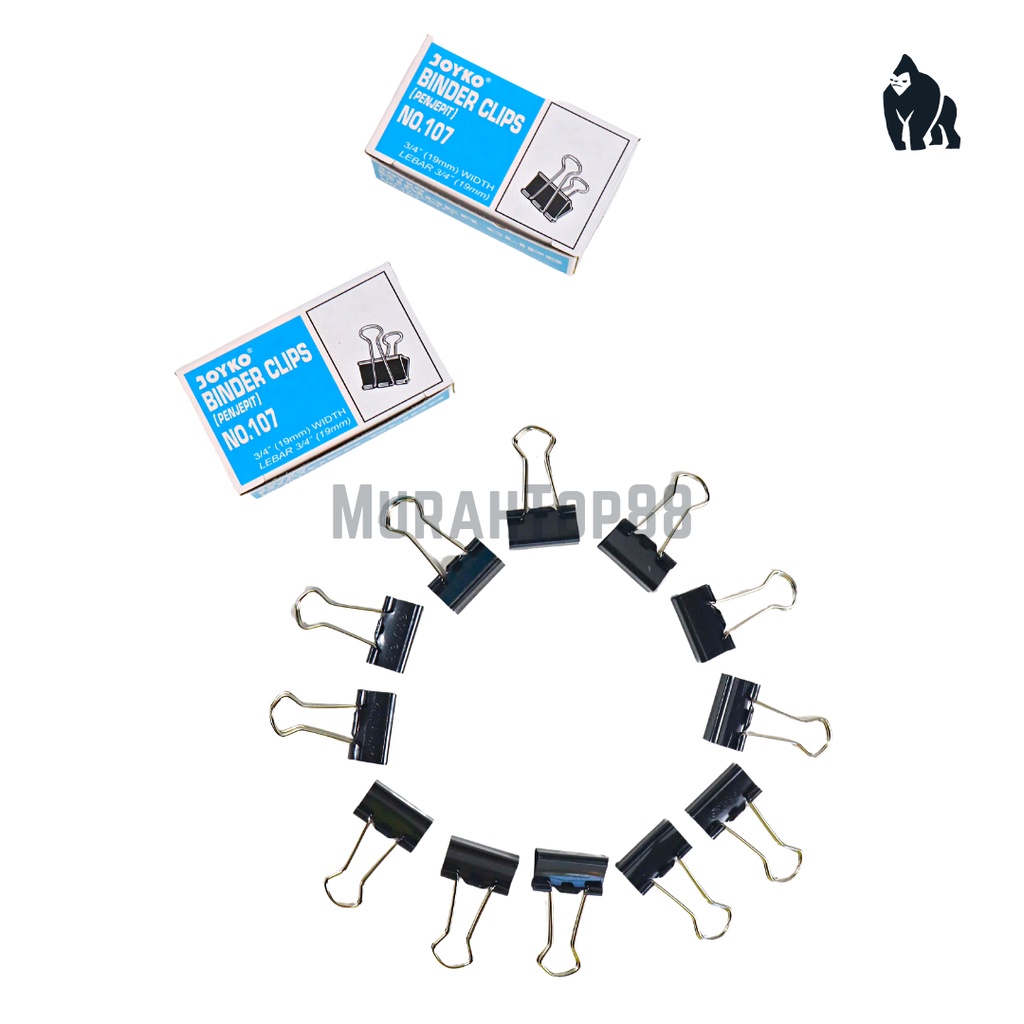 Jual Binder Clip No. 107 Joyko / Klip Penjepit Kertas [PER BOX isi 12 ...