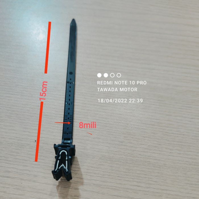 Jual KABEL TIES PENGIKAT KABEL BODI MOBIL WARNA HITAM MODEL KLIP ...