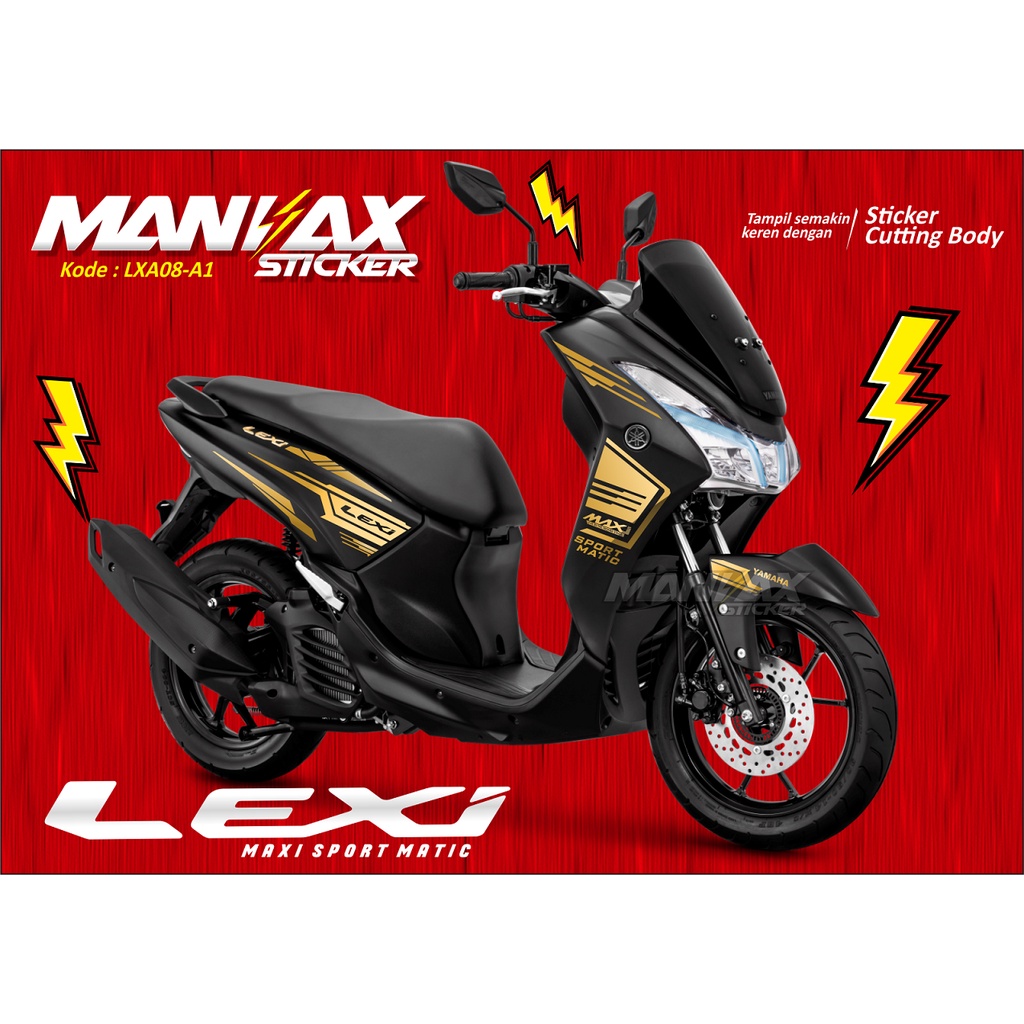 Jual Sticker Yamaha LEXI 125 GOLD - Cutting Sticker Yamaha Lexi ...