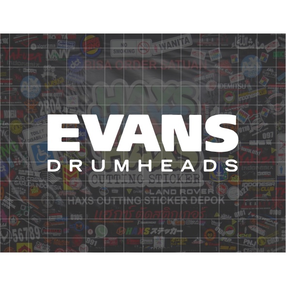 Jual Cutting Sticker Evans Drumheads Ukuran 10 Cm | Shopee Indonesia