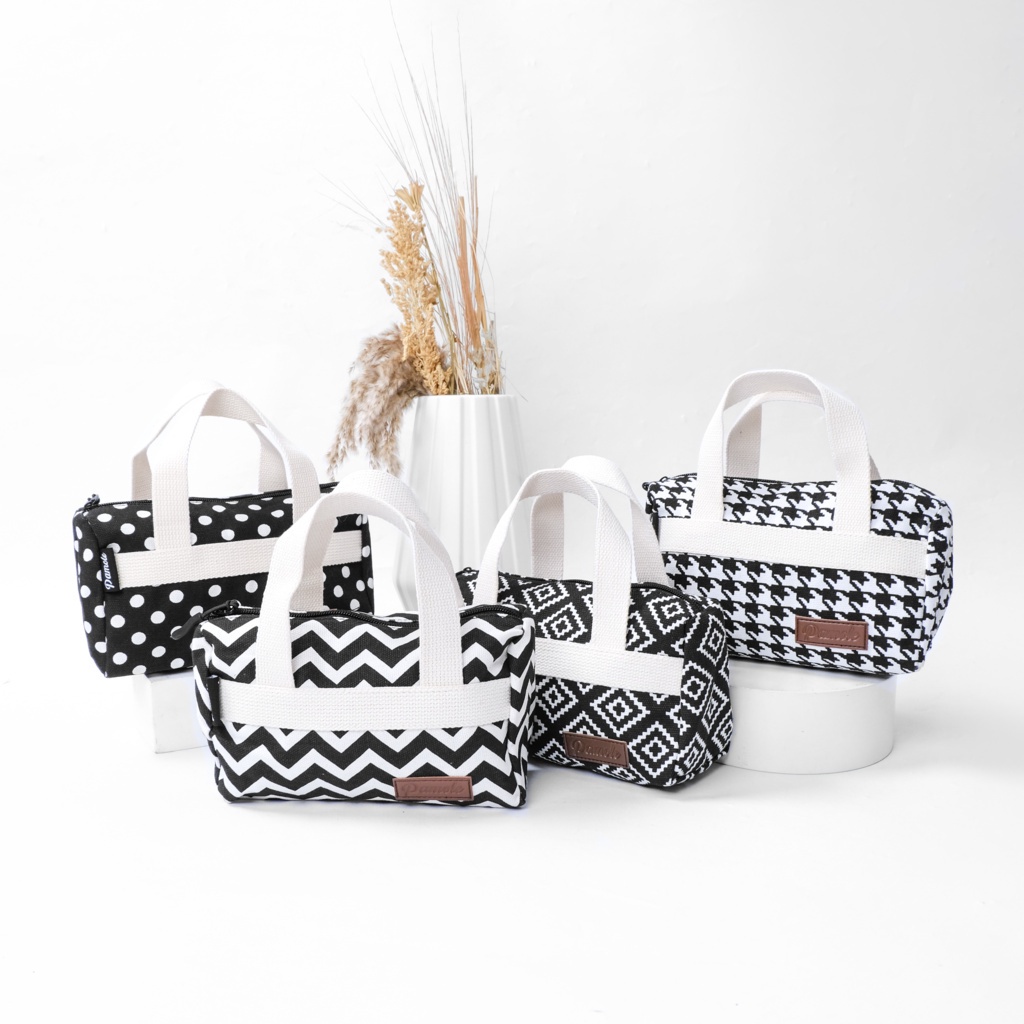 Jual Pamole Pouch Dompet Travelling Bahan Kanvas Penutup Resleting ...