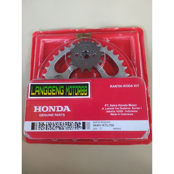 Jual GEAR PAKET SET SUPRA FIT NEW KTL SUPRA 125 KARISMA REVO LAMA GEAR DEPAN BELAKANG PLUS ...