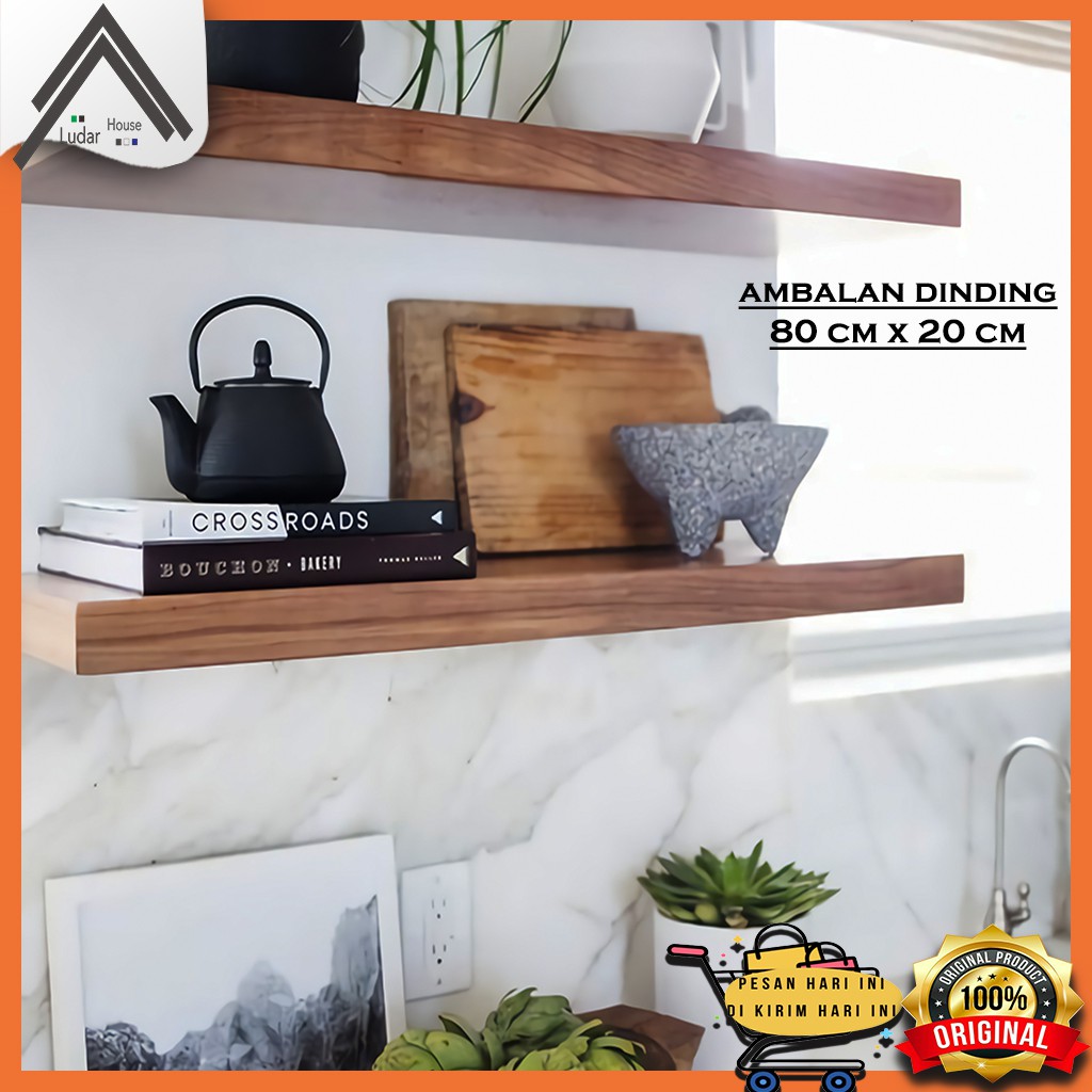 Jual Rak Dinding Rak Ambalan Ukuran 80x20x4cm Ambalan Floating Shelf ...