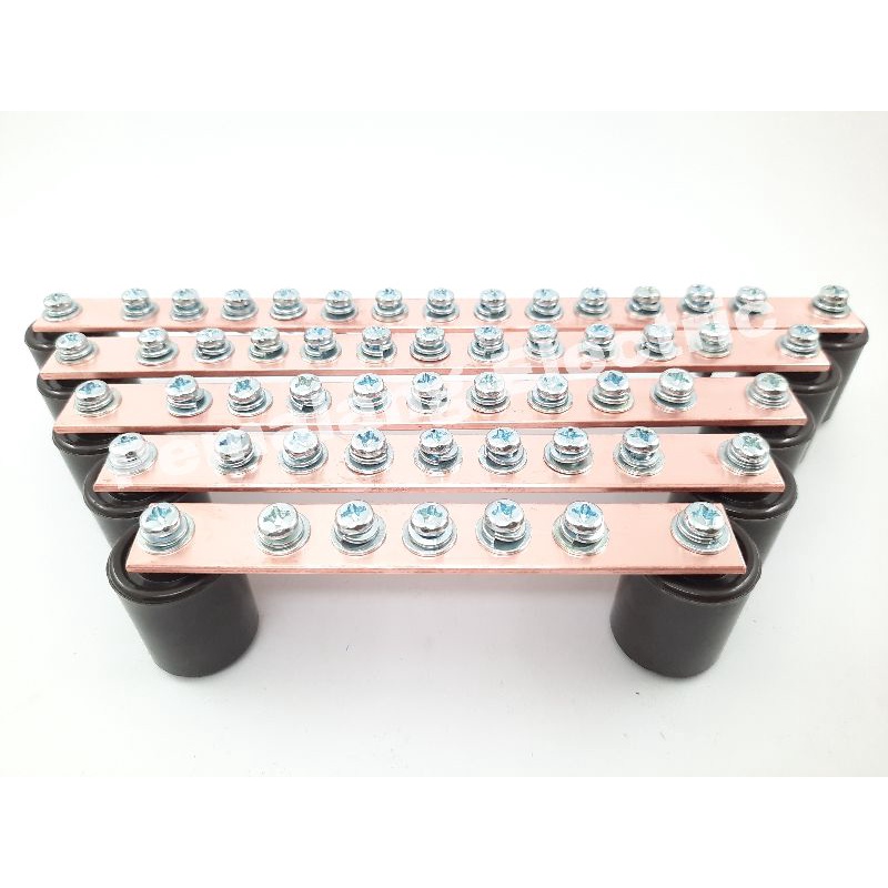 Jual BUSBAR NOL / NETRAL Tembaga Busbar Import Tebal 3mm x Lebar 20 ...