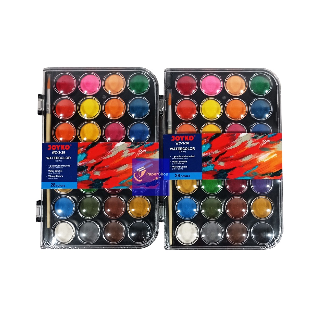 Jual JOYKO - Watercolor Set Cat Air WC-3 Isi 28 Warna - WC-3-28 ...