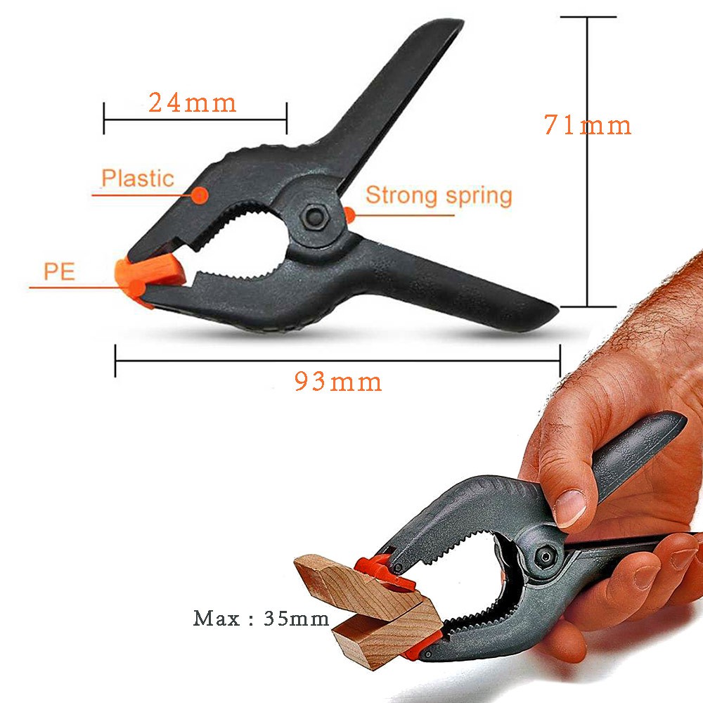 Jual Mini 2 3 4 6 9 Inch WoodWorking Spring Clamp Klem Penjepit ...