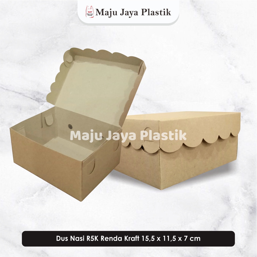 Jual 310 GSM Dus Kue R5 jumbo 16x12.5x7 Renda Non Laminasi Box Snack ...