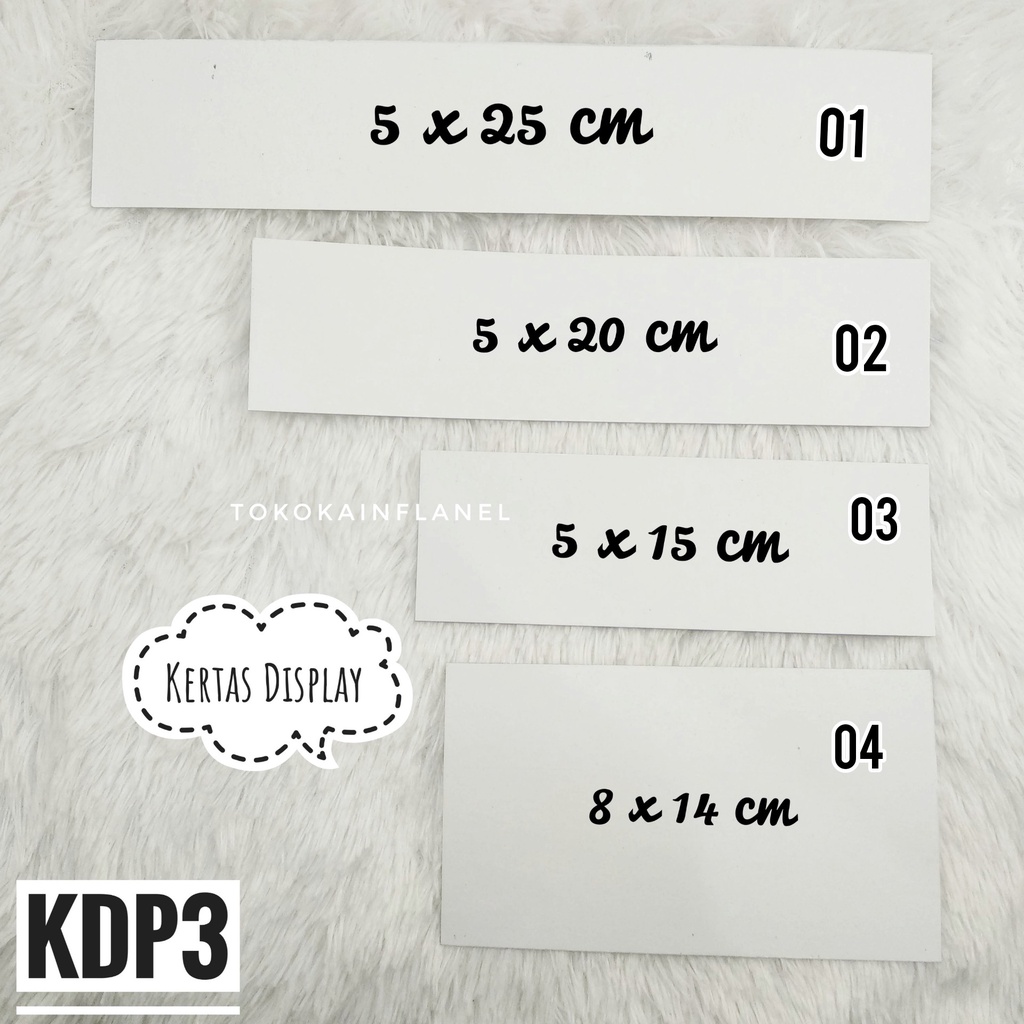 Jual Kertas Alas Display Headband Polos KDP3 (Per Pak 100 gram) | Shopee Indonesia