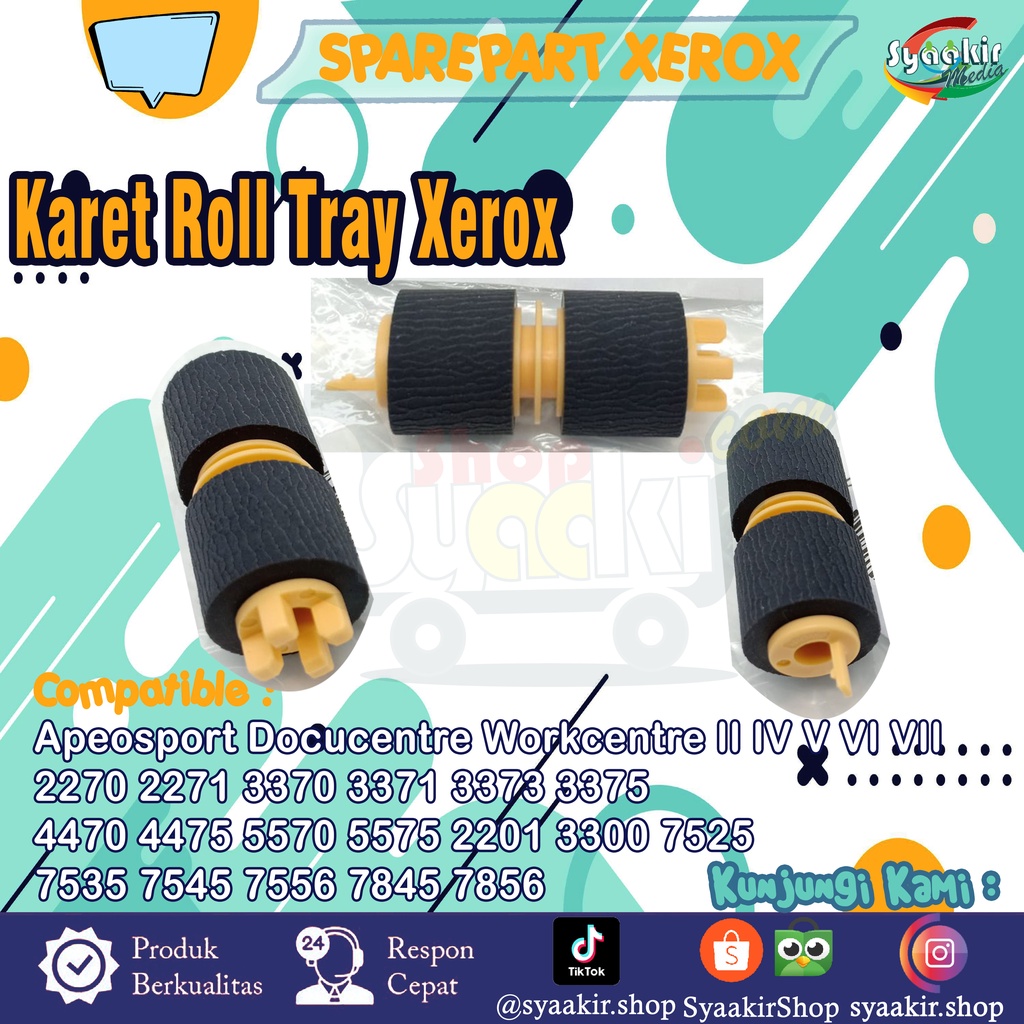 Jual FEED ROLL / KARET ROLL TRAY PENARIK KERTAS FUJI XEROX FUJIXEROX AP ...