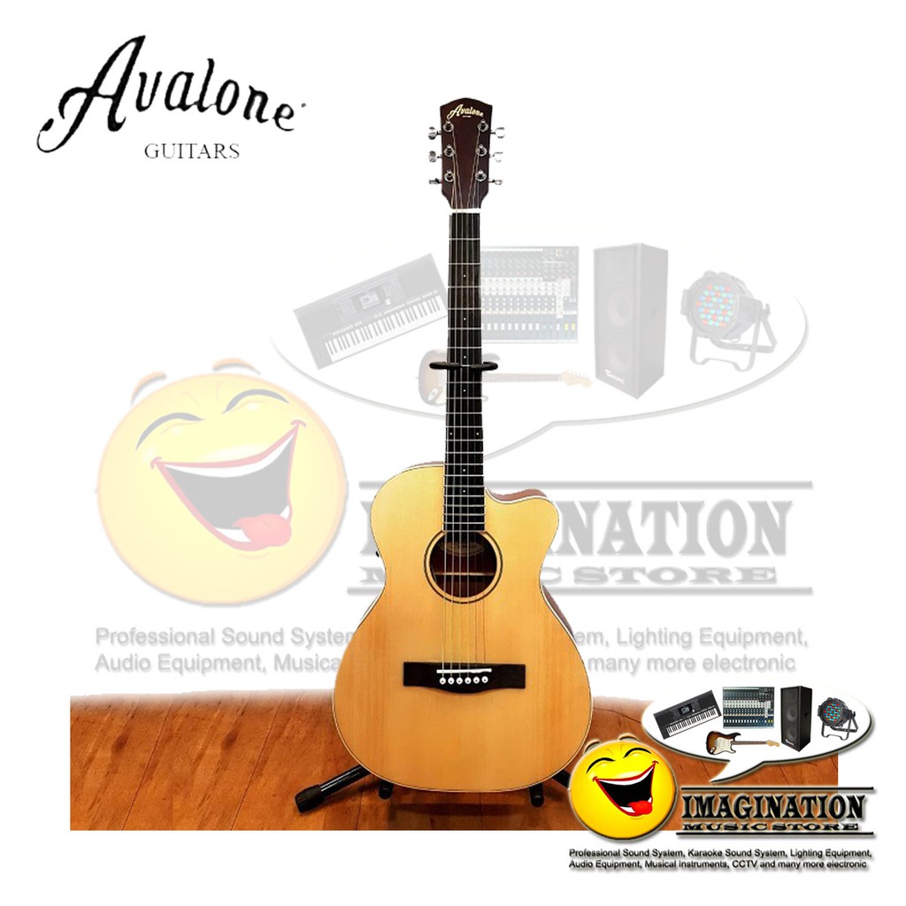 Jual Avalone AC Mini CE NAT Grand Auditorium Acoustic Electric Guitar ...